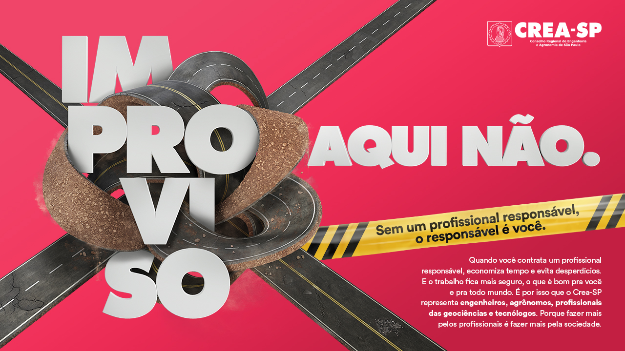 Crea-SP lança campanha sobre riscos do improviso - Crea-SP