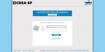 CreaNet conectado com o gov.br - Crea-SP