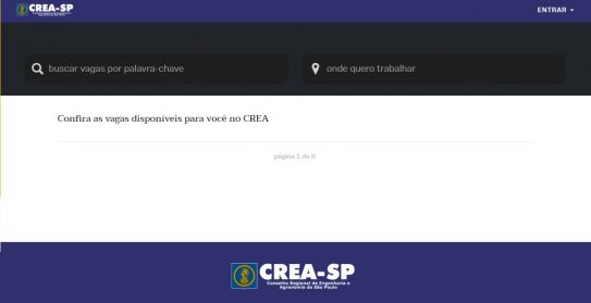 Crea-SP lança nova plataforma de vagas - Crea-SP