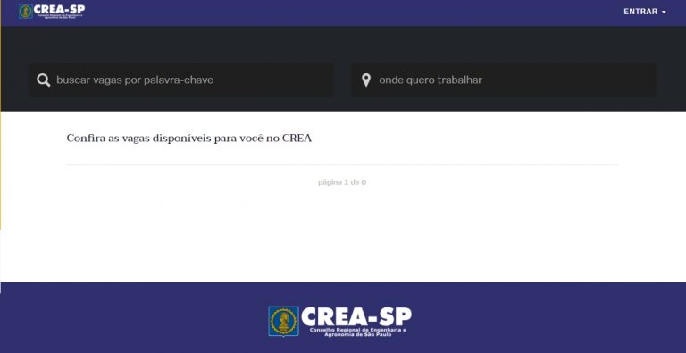 Crea-SP lança nova plataforma de vagas - Crea-SP