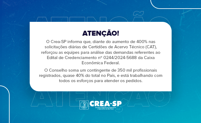 Crea-SP - Conselho Regional de Engenharia e Agronomia de São Paulo